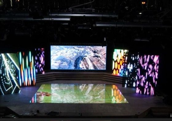 1/16 Scan P6.25 LED Video Dance Floor Stage Display Screen With Floor Light supplier