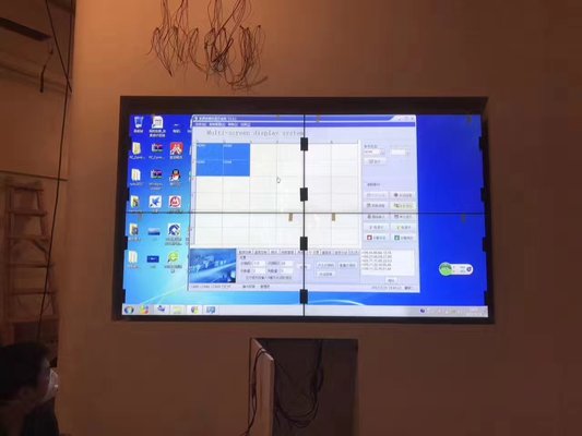 Hall Center Modular LCD Advertising Display System Wall Mounted Bracket supplier