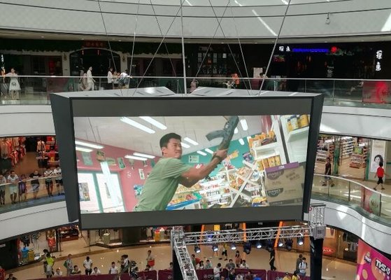 Indoor Adverting LED Wall Screen for Palza Triangle Lifting Style supplier