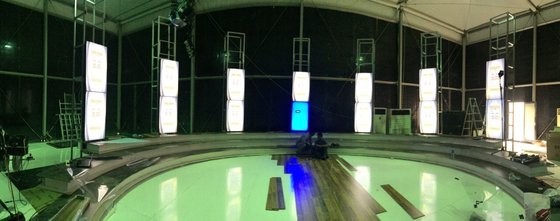 42 Inch LED Broadcast Video Wall Studio Background System With RS-232 supplier