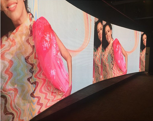 P5 Outdoor Rental HD Curved Led Video Wall , 5.95mm Flexible Led Display supplier