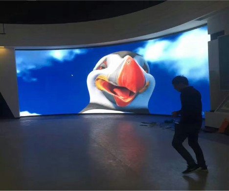 Light Weight p6 Indoor Transparent LED Wall , Rgb Flexible LED Display Screen supplier