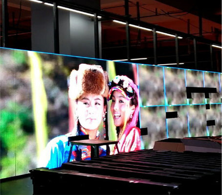 Light Weight p6 Indoor Transparent LED Wall , Rgb Flexible LED Display Screen supplier