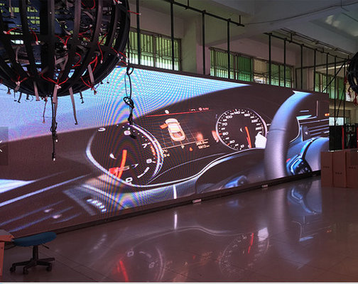 Transparent HD Indoor Advertising LED Display Wall 1000*500*80mm supplier