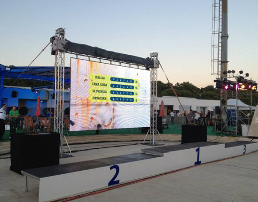 Perimeter Advertising 360 Degree LED Display Indoor IP21 P4.81 supplier