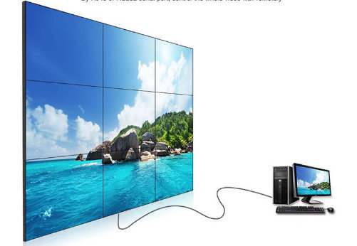 4x4 Hdmi Video Wall Controller , Super Thin Bezel 3x3 55 Inch Did Lcd Video Wall supplier