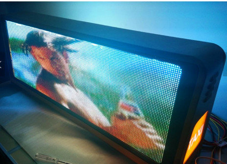 High Resolution P5 LED Advertising Display , Taxi Top LED Screen supplier