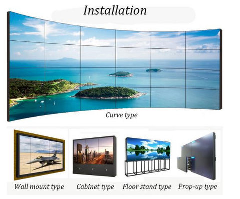 Interactive Mirror Lcd Video Wall Controller 2x2 for 55" 1080P Split Tv Screens TFT Type supplier