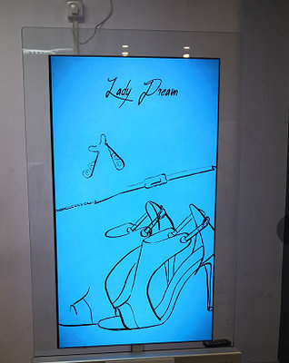 Double faces OLED super Thin Shopping Mall Advertising Display Solution supplier