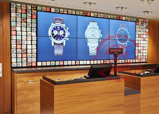 China DDW videowall display 5.3mm videowall LCD LED HDMI DVI VGA AV YPBPR IP RS232 1920*1080 supplier