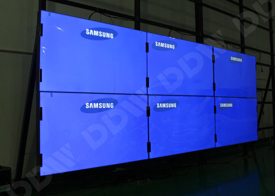 Super narrow bezel lcd video wall display 5.3mm HDMI DVI VGA AV YPBPR IP RS232 1920*1080 supplier