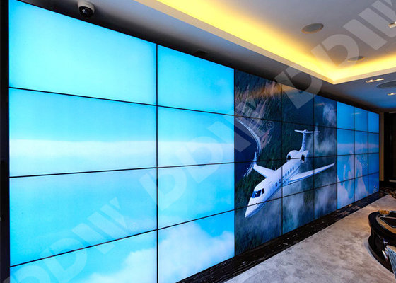 Super narrow bezel lcd video wall display 5.3mm HDMI DVI VGA AV YPBPR IP RS232 1920*1080 supplier