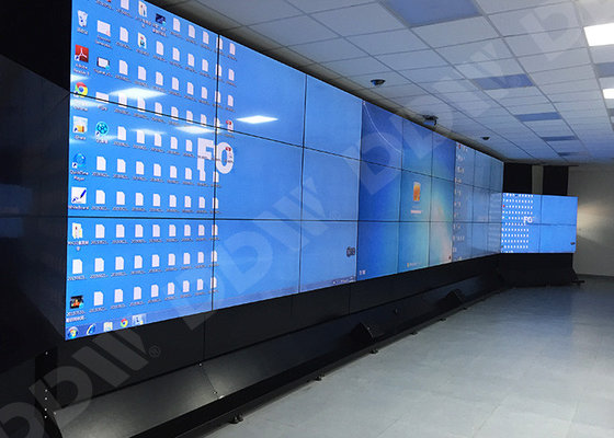 CCTV Security video wall 5.3mm bezel LCD LED HDMI DVI VGA AV YPBPR IP RS232 1920*1080 supplier
