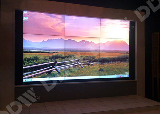 CCTV video wall security wall 5.3mm bezel LCD LED HDMI DVI VGA AV YPBPR IP RS232 1920*1080 supplier