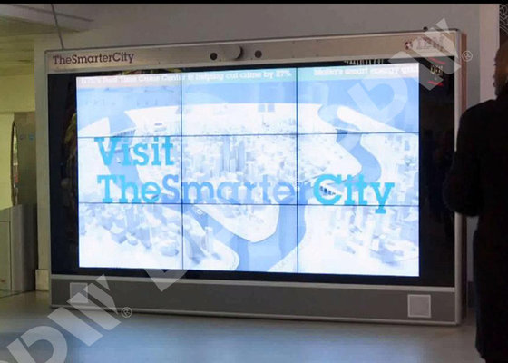 CCTV video wall monitor 5.3mm bezel LCD LED HDMI DVI VGA AV YPBPR IP RS232 1920*1080 supplier