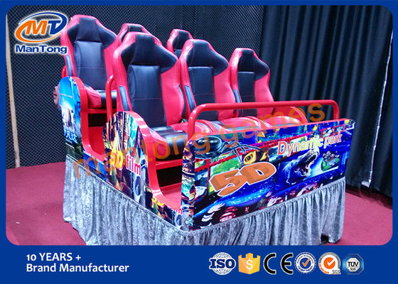 6 DOF Motional 5D Cinema Simulator Strong Vibration System Large Screen