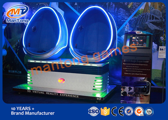 Double Seats 9D VR Cinema Easy Moving With High Resolution VR Glasses