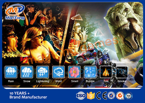 Interactive 5D Movie Theater  Virtual Game Simulator OEM / ODM Available