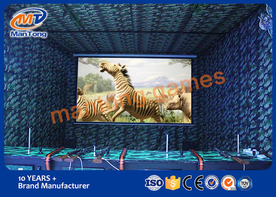 Indoor Shooting Game Machine Real Experience  Hunting Games For 4 People