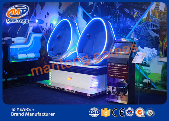 9D Virtual Reality Cinema With Shopping Mall Simulator Double Seat