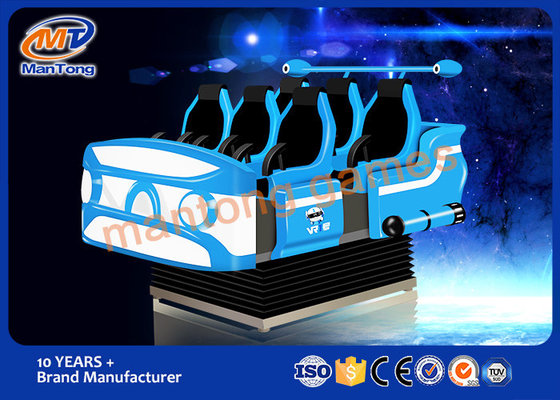 9D Virtual Reality Cinema 6 DOF Platform 6 Seats Space Ship Design VR Simulator