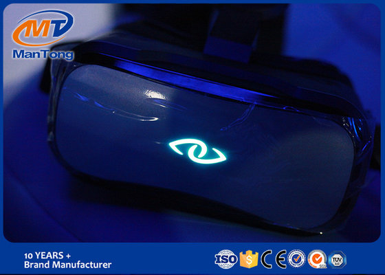 Luxury Cinema 9D Virtual Reality Simulator With Blue Leather 6 Seats