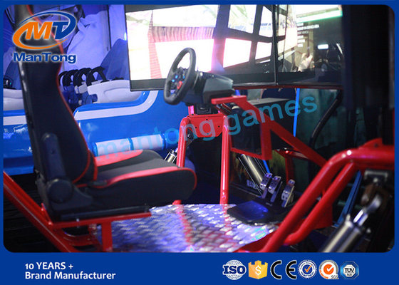 Red VR Car Racing Simulator With Speeding Race Mantong / Fly Virtual Reality Machine