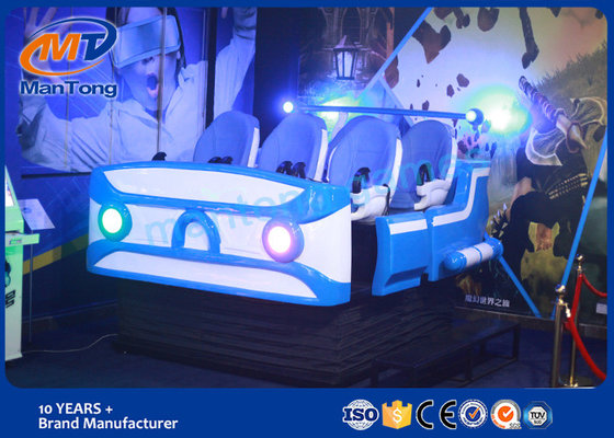 Space Ship Virtual Reality Cinema / 9d VR Simulator Hight Resolution With Bule LED light For Six Player