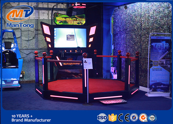 55 Inch Screen Red HTC Vive Games / Virtual Reality Simulator Game Machine With Metal Material