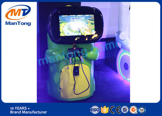 Green Virtual Reality Equipment Electric  Kids Vr Coin Game Machine