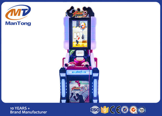 Coin Pusher Arcade Game Machines , Strong Fighters Arcade Training Boxing Punch Game Machine