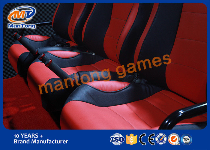 Shopping Mall Moving Theater 5d , 6 Seats 5d Simulator Ride 120 Inch Screen