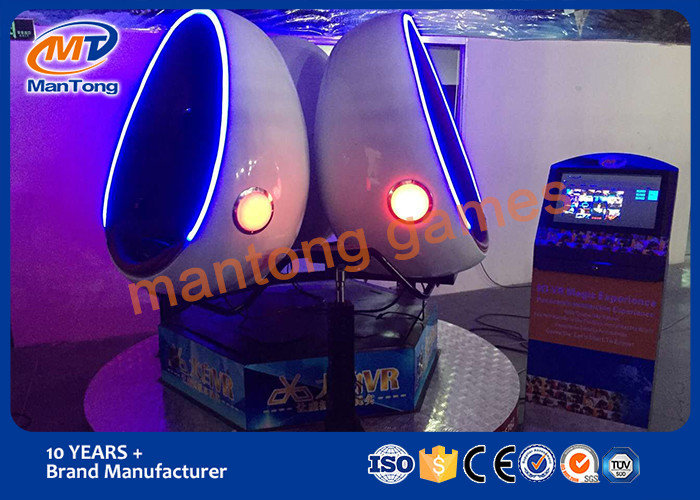 Professional 2 Chairs 9d Vr Simulator , 9d Virtual Reality Cinema