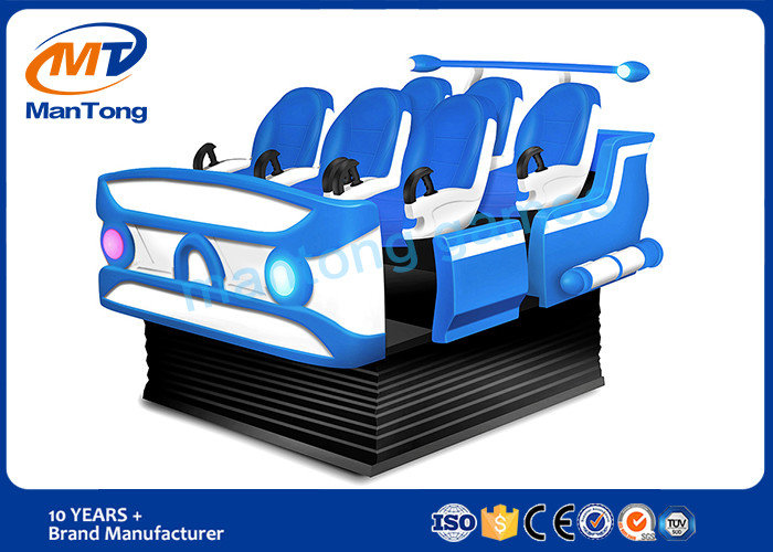 9D Virtual Reality Cinema 6 DOF Platform 6 Seats Space Ship Design VR Simulator