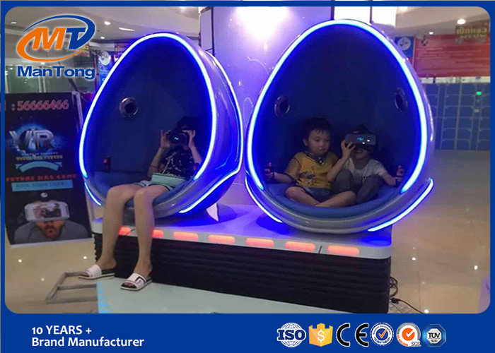 Virtual Reality Devices For Game Center , 2 Seats Egg 9D VR Simulator