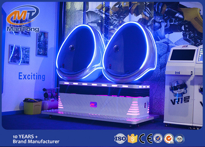 Multi Seats 360 Interactive Egg 9D VR Simulator Game Machine With Big Screen