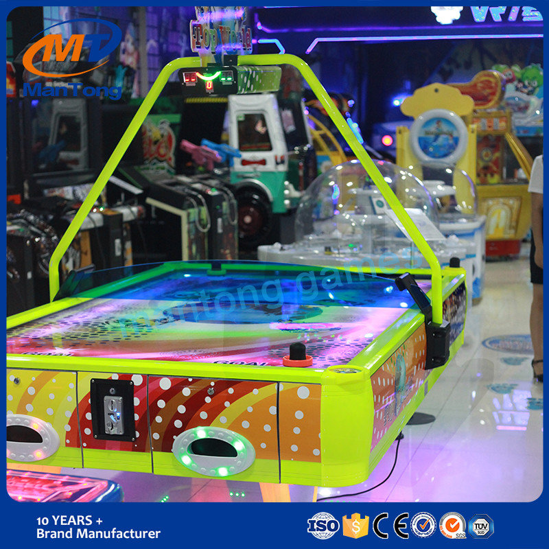 Indoor Amusement Arcade Games Coin Operated Air Hockey Table For 4 Players
