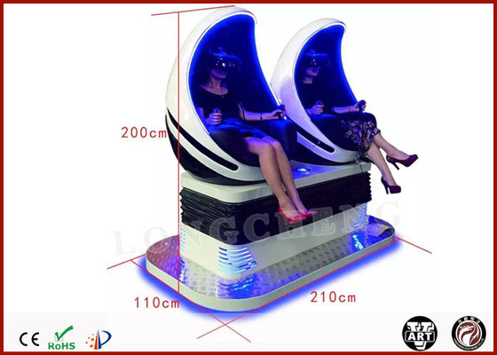 Luxury 4KW 2 Seats 9D Virtual Reality Cinema with Interactive Hydraulic Platform
