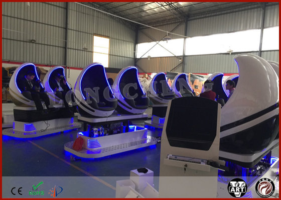 9D Cinema Simulator Electric Cylinder Egg Shaped Double Seats