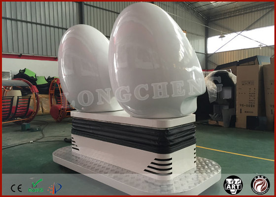 2 Seats Electronic Virtual Reality 9D VR Egg Chairs , Virtual Reality Ride