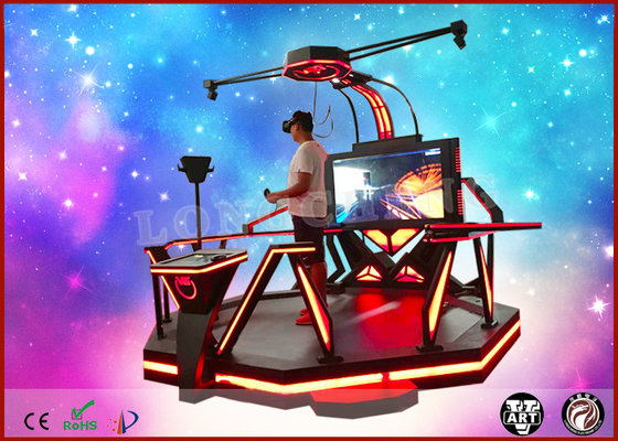 Hight Resolution HTC Headset Virtual Reality Standing Platform Amusement Park Machine