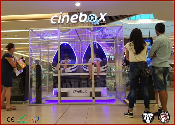 2 Cabin Shopping Center 9D VR Cinema 2 Eggs Seats With Counting System