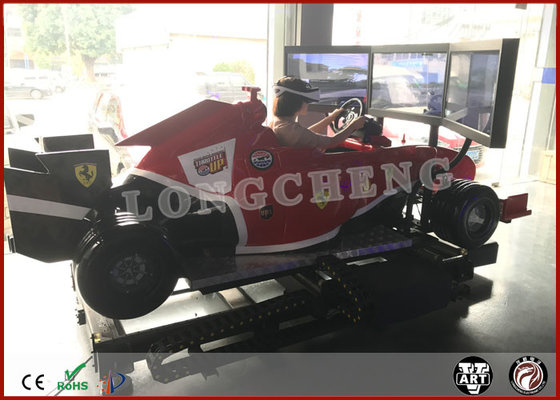 Attractive Vr F1 Car Racing Simulator 9D Virtual Reality Driving Platform With 3 Screens