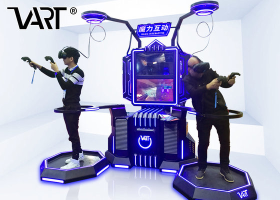 VR Walker Platform Shooting Game 9D Simulator With HTC Vive For Airport