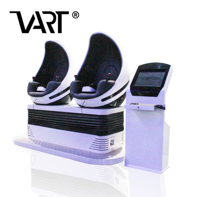 Double Seats Egg 9D Virtual Reality Cinema Oculus Rift Dk2 , 9DVR High Definition White Color