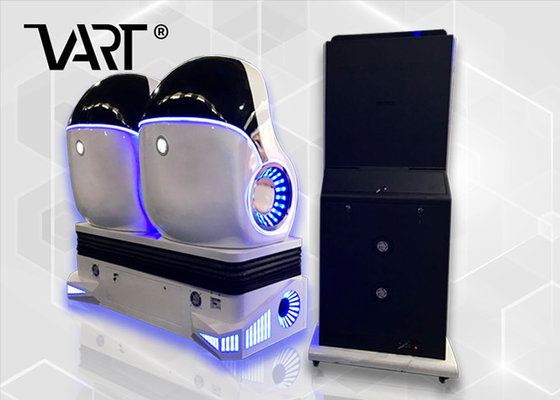 2 Seats 9D VR Cinema / Virtual Reality 9D Movie Egg Chair with Special Effects