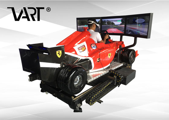 360 Degree F1 VR 9D Simulator , 3 Screens Car Driving Arcade Machine
