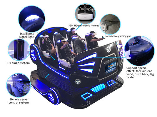 Family Member 9D VR Cinema Theater With Artificial Leather Seat For Entertainment Park