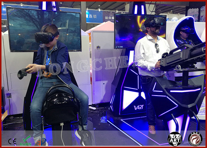 VR Simulation Motion Ride Games Virtual Reality With HTC VIVE Glasses Set Space Saving