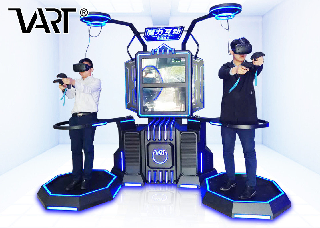 VR Walker Platform Shooting Game 9D Simulator With HTC Vive For Airport